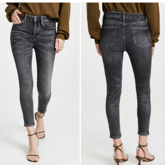 Frame Denim | Jeans | Frame Le One Skinny Crop Jeans In Hughes | Poshmark